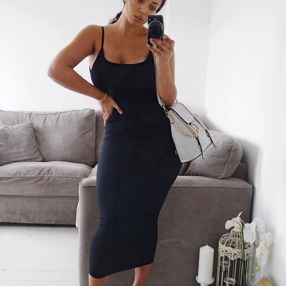 Dresses | Black Bodycon Maxi Dress | Poshmark